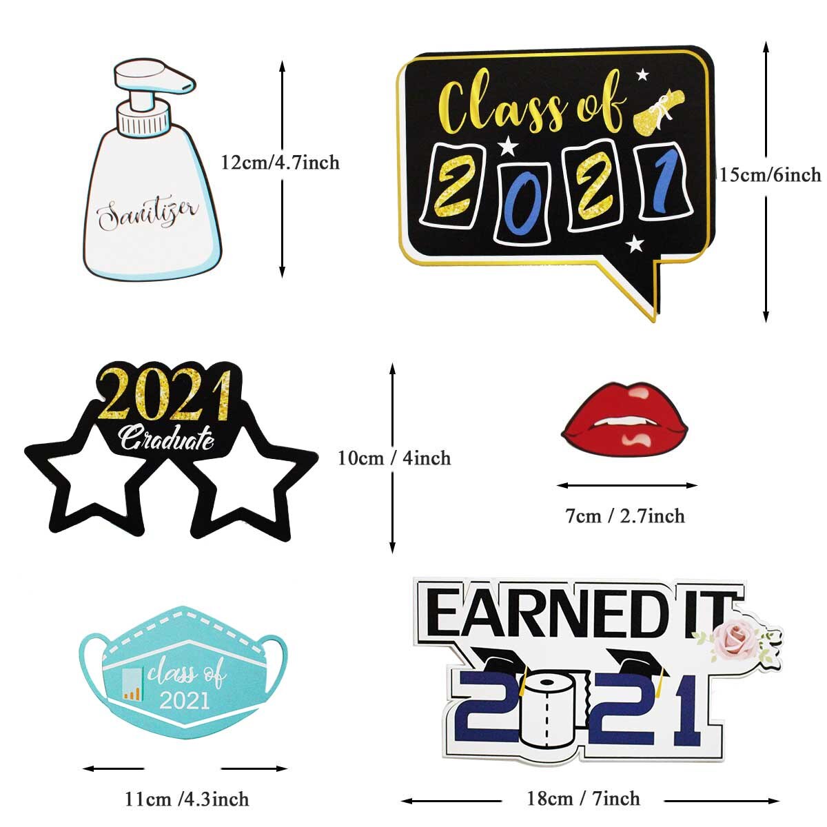 31pcs Quarantine Photo Booth Props Graduation Part... – Vicedeal