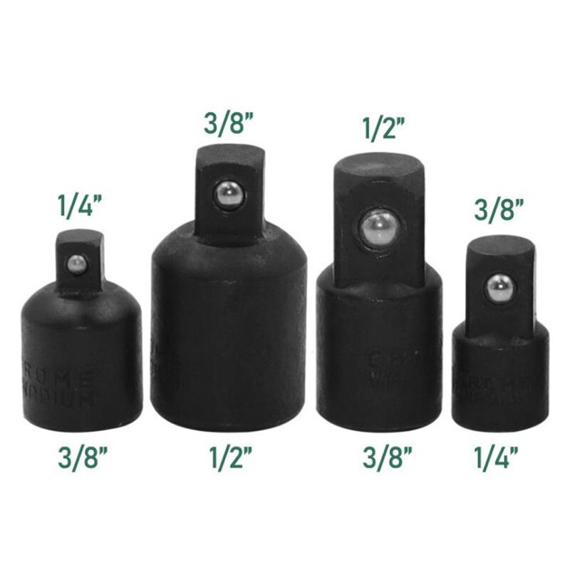 4 Stuks 1/4 3/8 1/2 Drive Socket Adapter Converter... – Grandado
