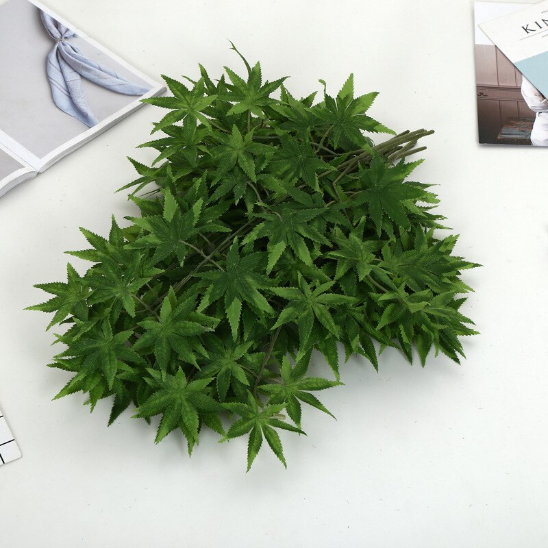 Single Maple Leaf Autumn Artificial Flower Plants ... – Grandado