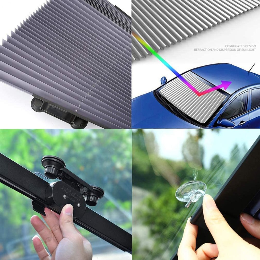 Retractable Car Windscreen Visor Shutter Type Wind... – Vicedeal