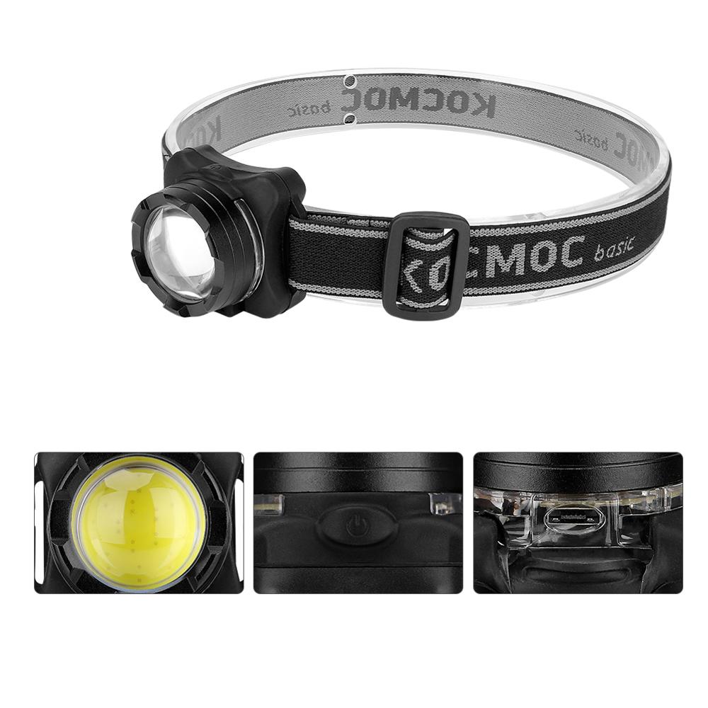 LED Headlamp USB Rechargeable Headlight COB Head L... – Vicedeal