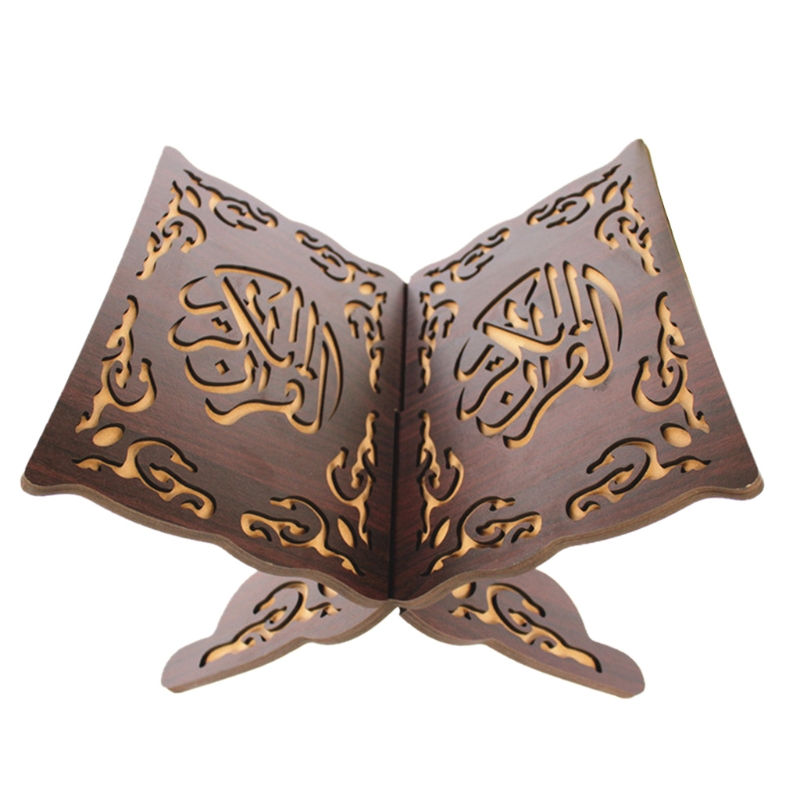 Eid Mubarak Book Shelf Wooden Islam Bible Books St... – Vicedeal