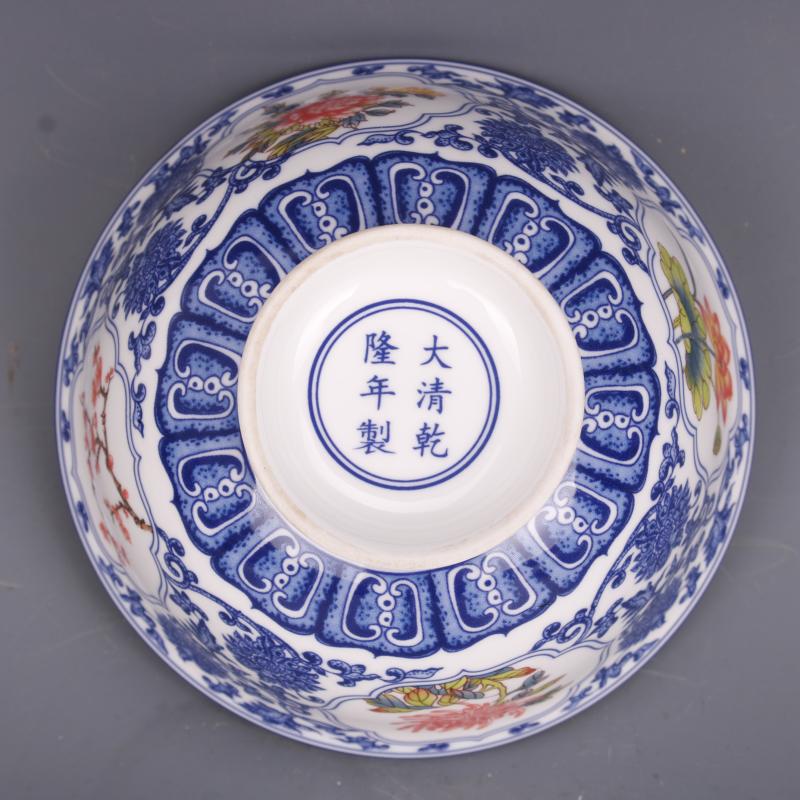 Qing Dynasty Qianlong Blue and White Bucket Color ... – Vicedeal