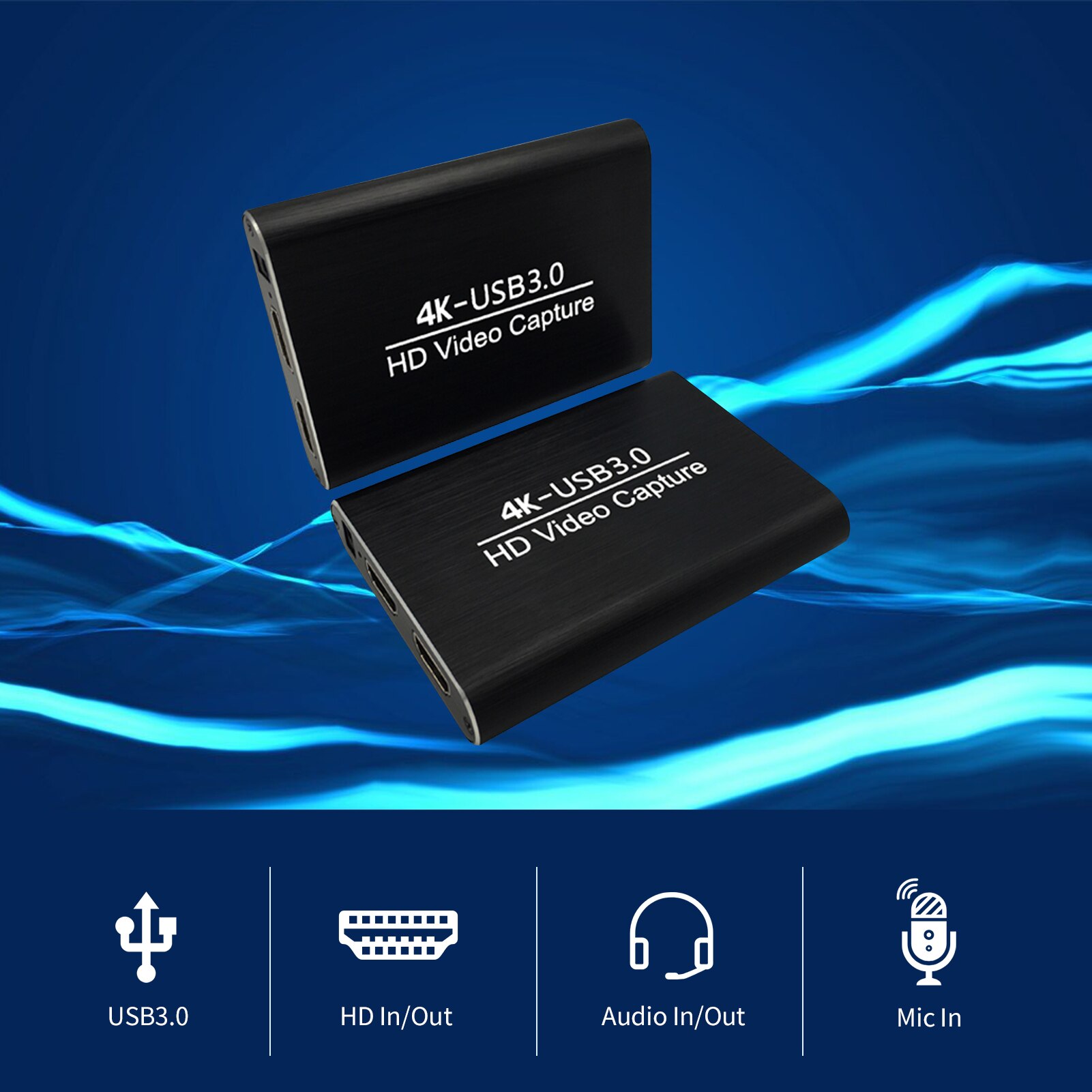 4K HD Video Capture Card USB3.0 1080P 60FPS OBS Ga... – Grandado