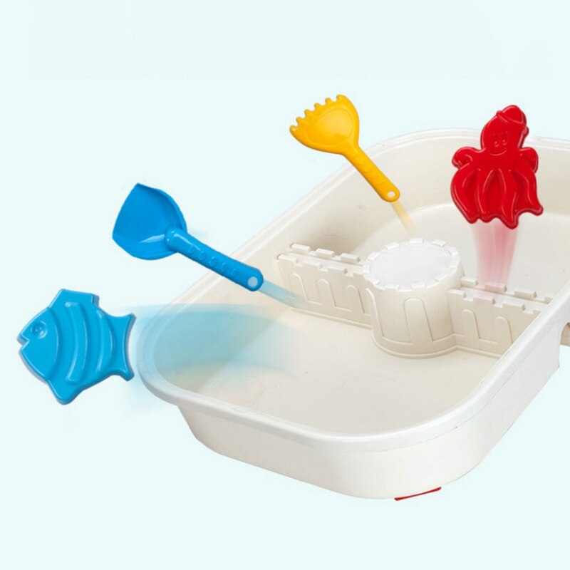 Sand and Water Table Set with Lid Cover Beach Toys... – Grandado