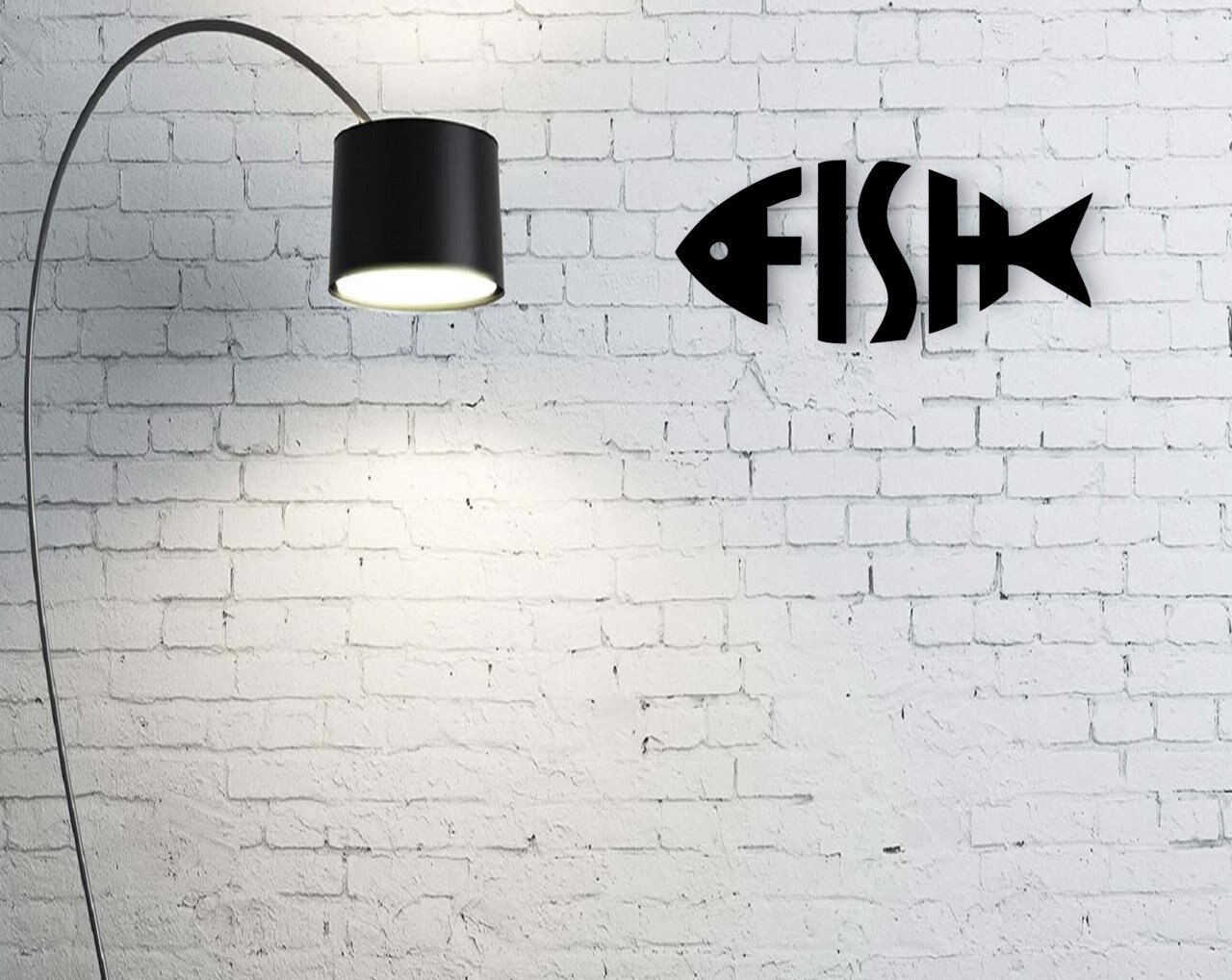 BK Home Fish Wooden Wall Lettering – Grandado