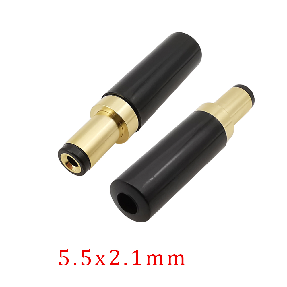 1/2/5 Stuks Vergulde DC Stekker Connector 5.5x2.1m... – Vicedeal