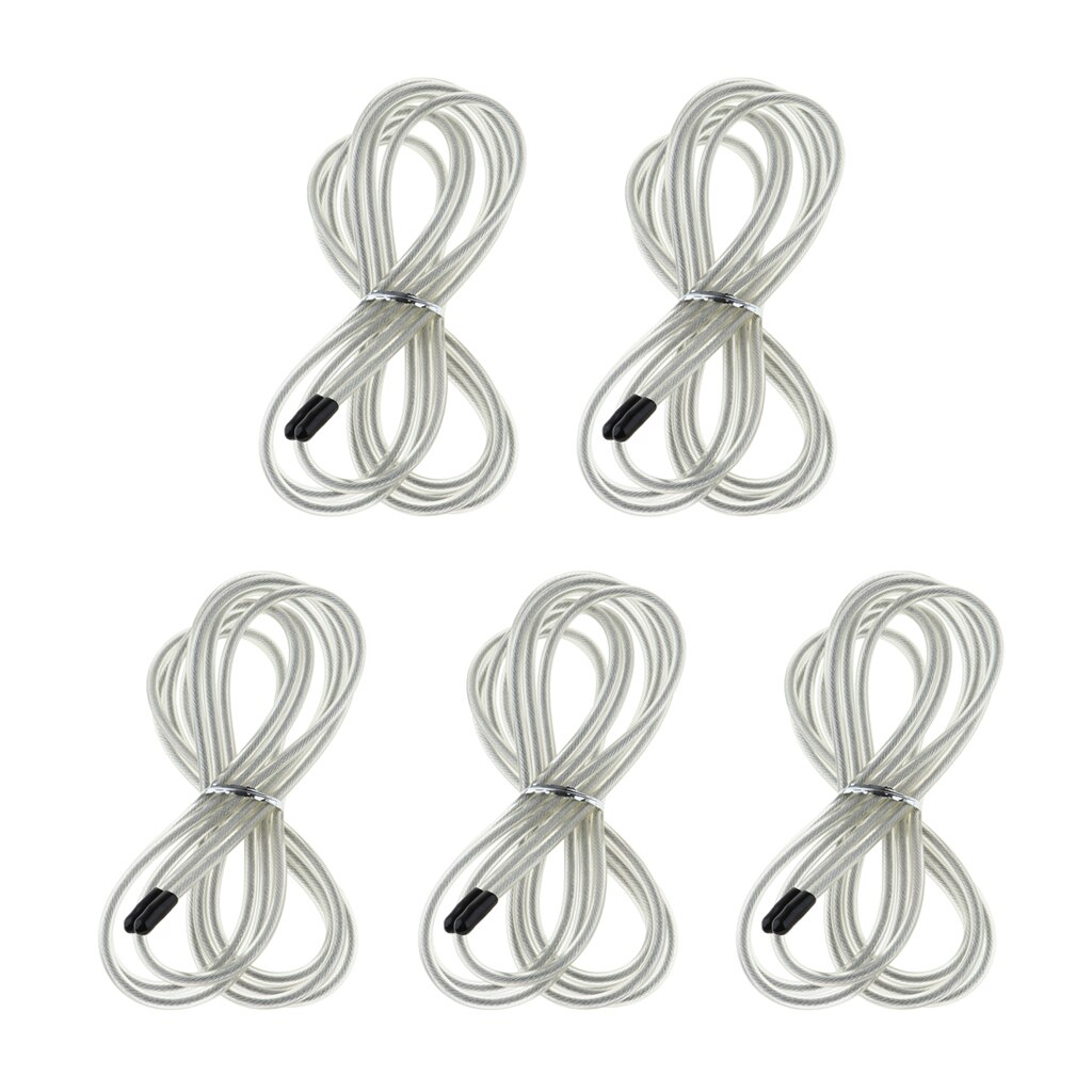 5 Pack Heavy Jump Rope Replacement Cable PVC Stain... – Vicedeal