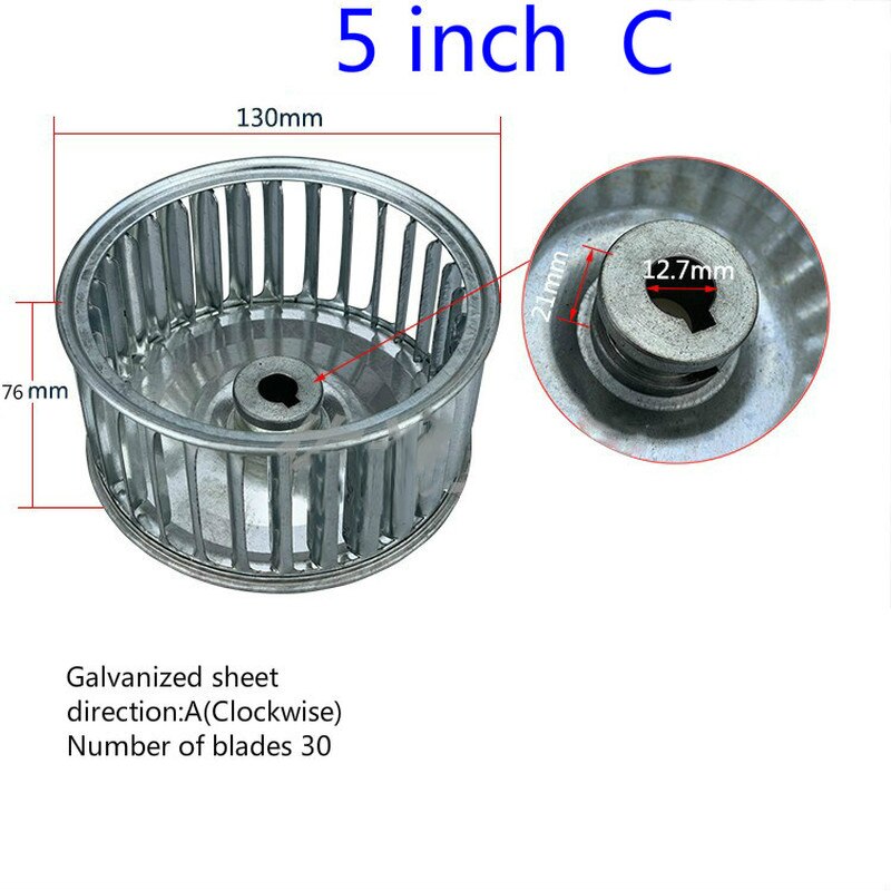 Multi-Blades centrifugal fan impeller A Type Blade... – Grandado