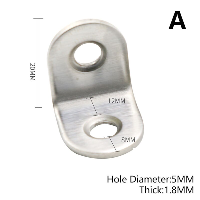 1Pcs Stainless Steel Corner Code L Type Code Round... – Grandado