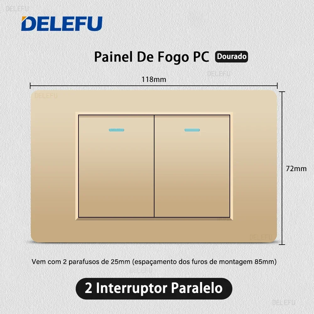 DELEFU PC Panel Fireproof Double USB Type C Charge... – Grandado