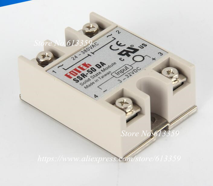 10 PCS SSR-50DA FOTEK Single-Phase Solid State Rel... – Grandado