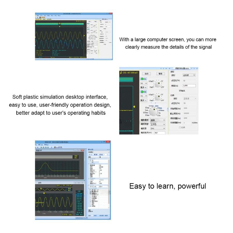 3 in 1 Multifunctional USB Virtual Digital Oscillo... – Grandado