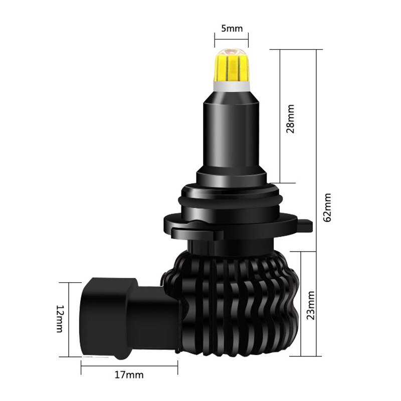 Auto fanless 3D 8 Sides CSP H11 H7 Led Car Lights ... – Grandado