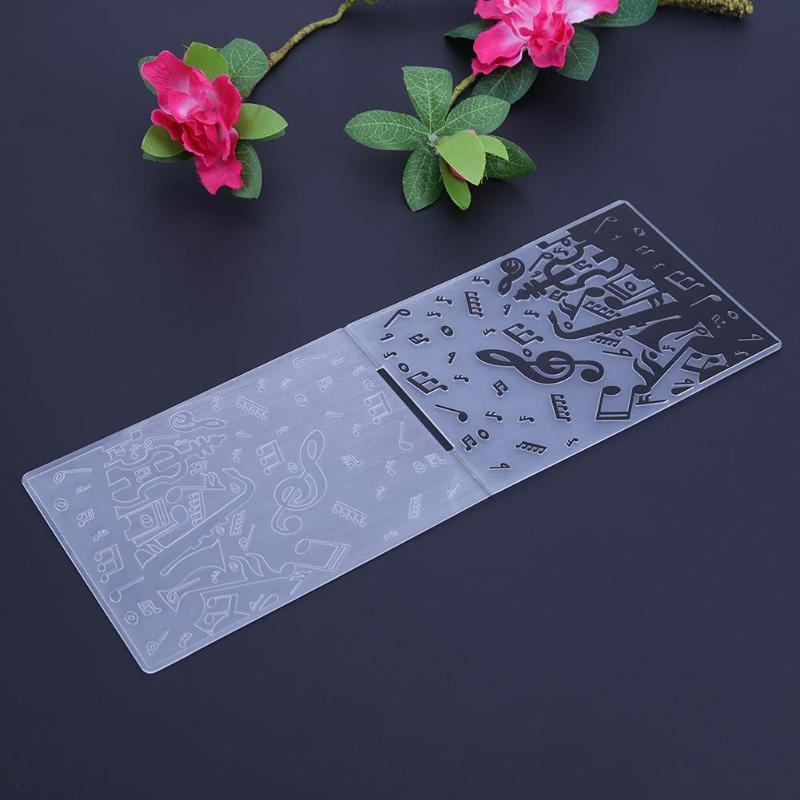 Plastic DIY Stencil Musical Note Embossing Folder ... – Vicedeal