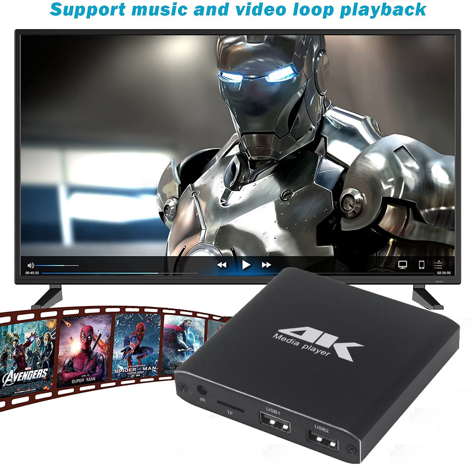 Mini 4K H.265 Advertising Player With TF/AV/HDMI/U... – Vicedeal