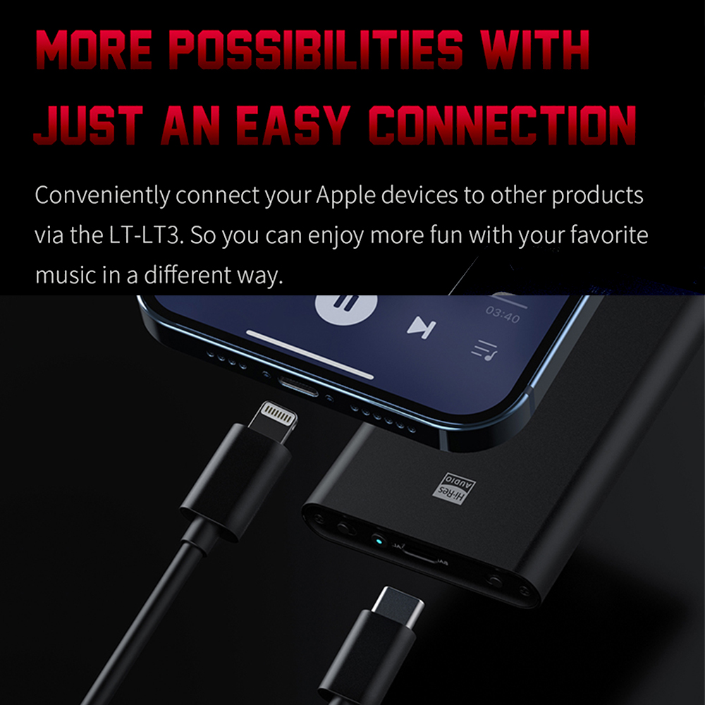 Fiio-Cable LT-LT3 tipo C A Lightning OTG, 20cm, pa... – Grandado