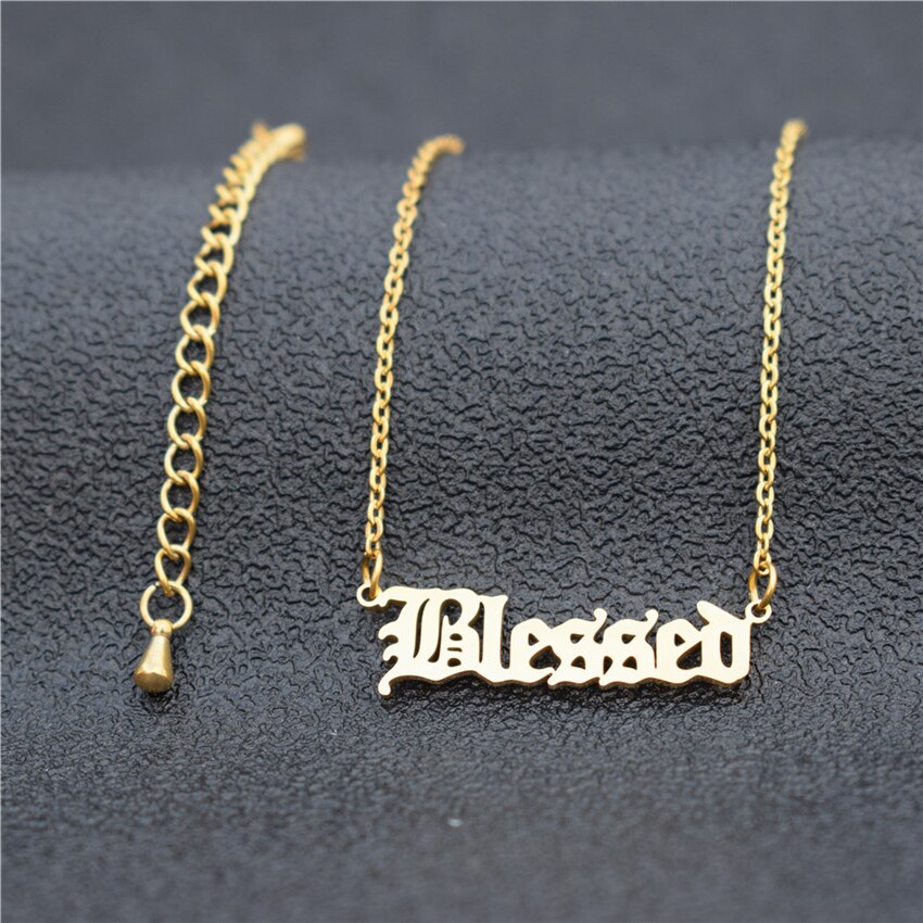 Name Necklace Women Stainless Steel Link Chain Nam... – Grandado