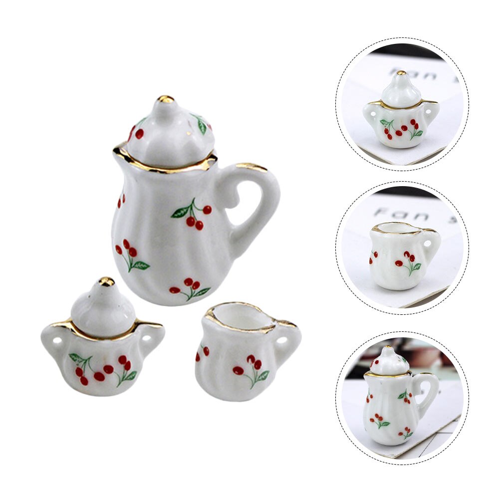 2 Sets Delicate Afternoon Tea Model Fairy House DI... – Vicedeal