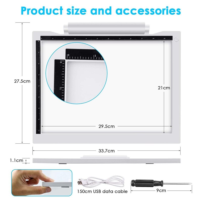 Light Box Drawing A4 Tracing Board Multi-Function ... – Grandado