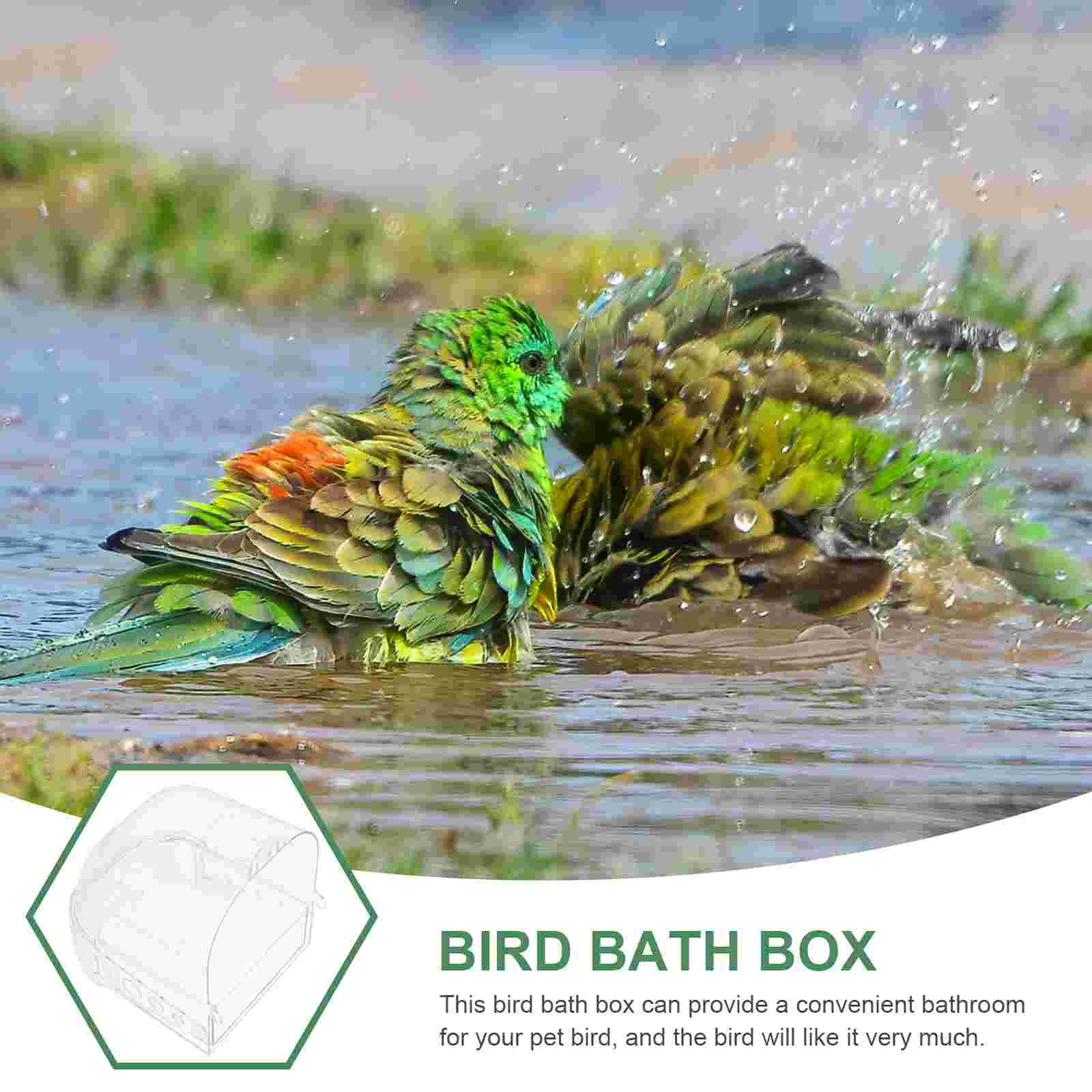 1pc Parrot Shower Box Multifunctional Bird Bath Tu... – Grandado