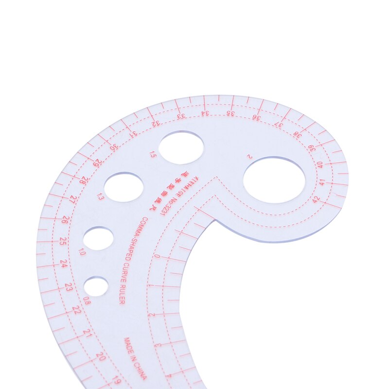 Sewing Ruler Comma Shaped French Curve Plastic Tai... – Grandado
