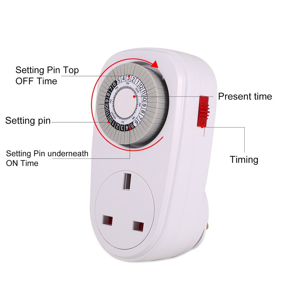 24 Hours Plug in Mechanical Grounded Programmable ... – Vicedeal