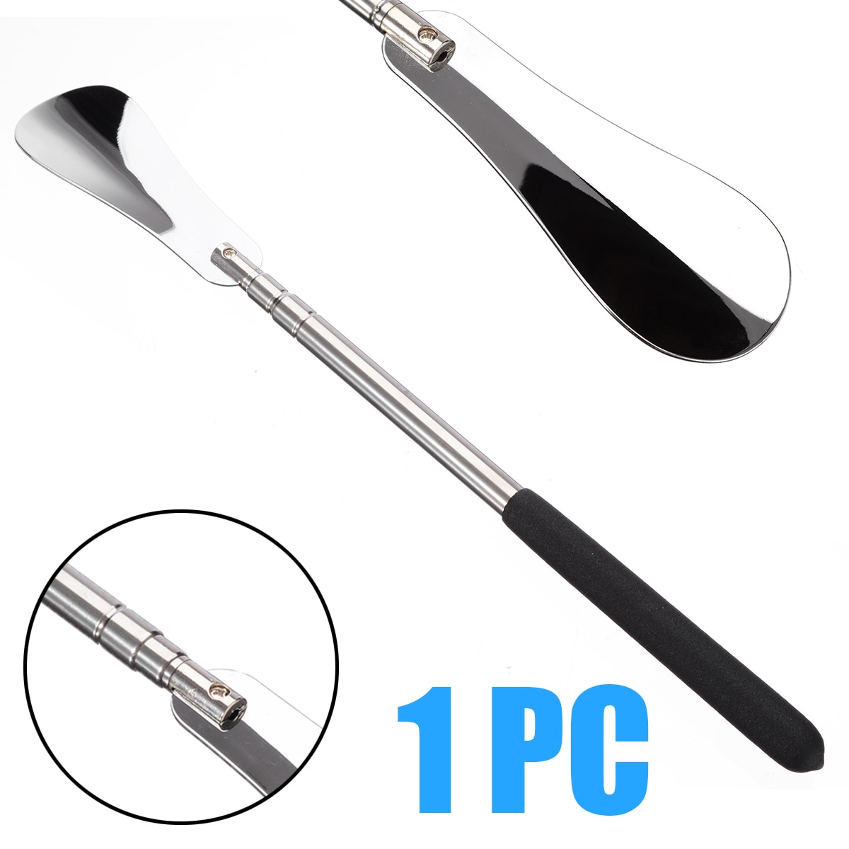 Shoe Horn Handle Metal Shoehorn Adjustable Horning... – Vicedeal