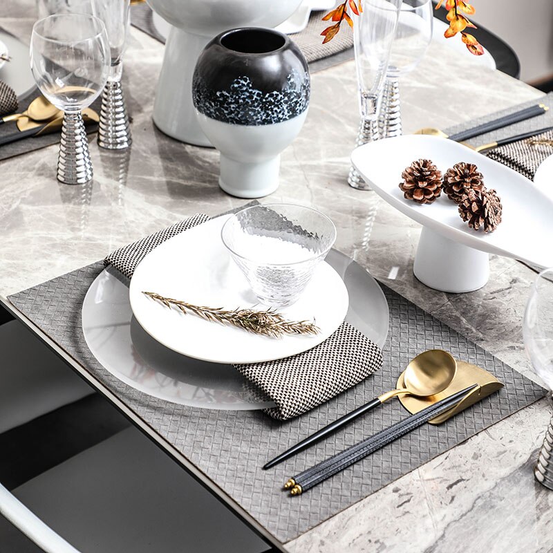 Wit Origami Porselein Plaat Servies Set Plaat Serv... – Vicedeal