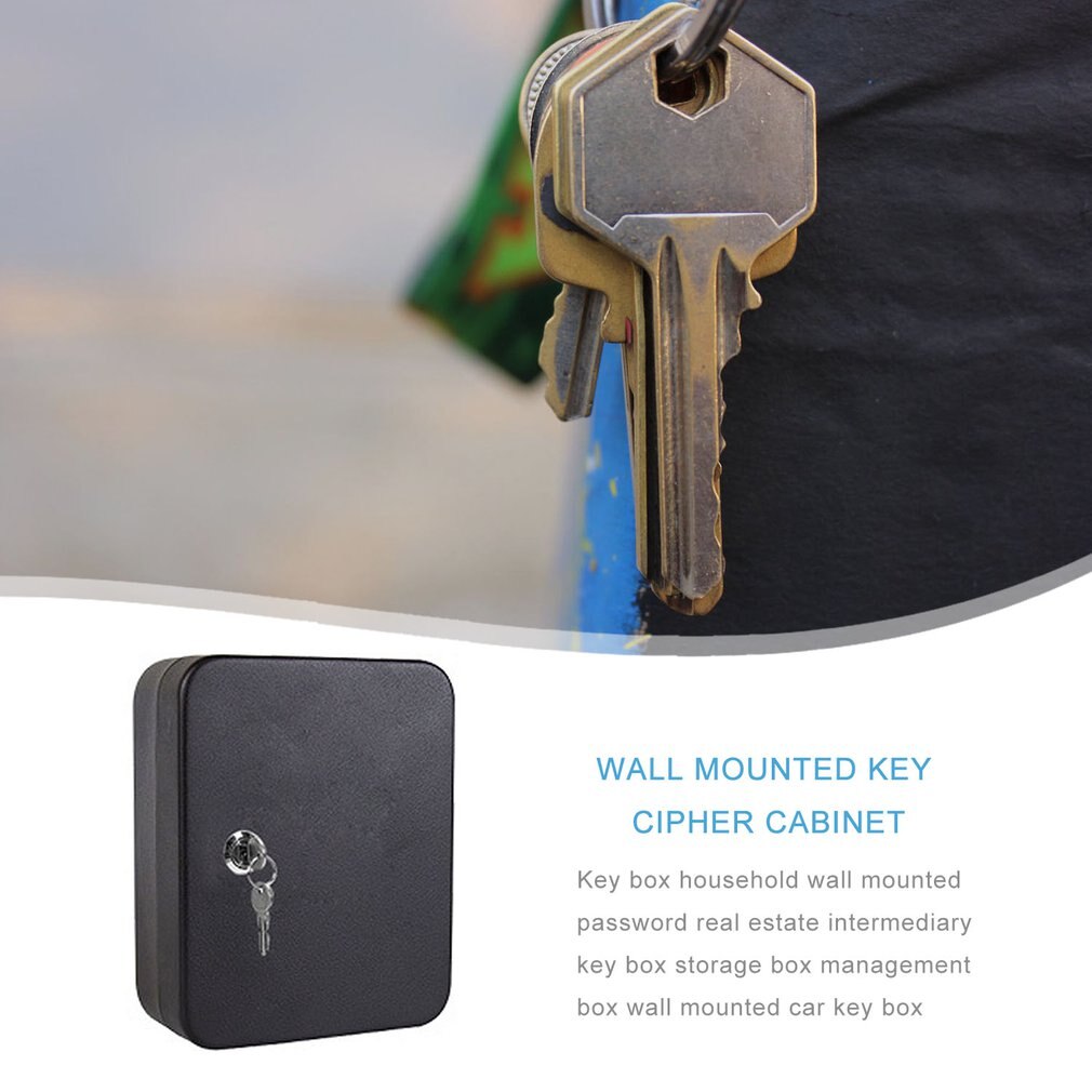 Key Box Household Wall-Mounted Password Key Cabine... – Grandado