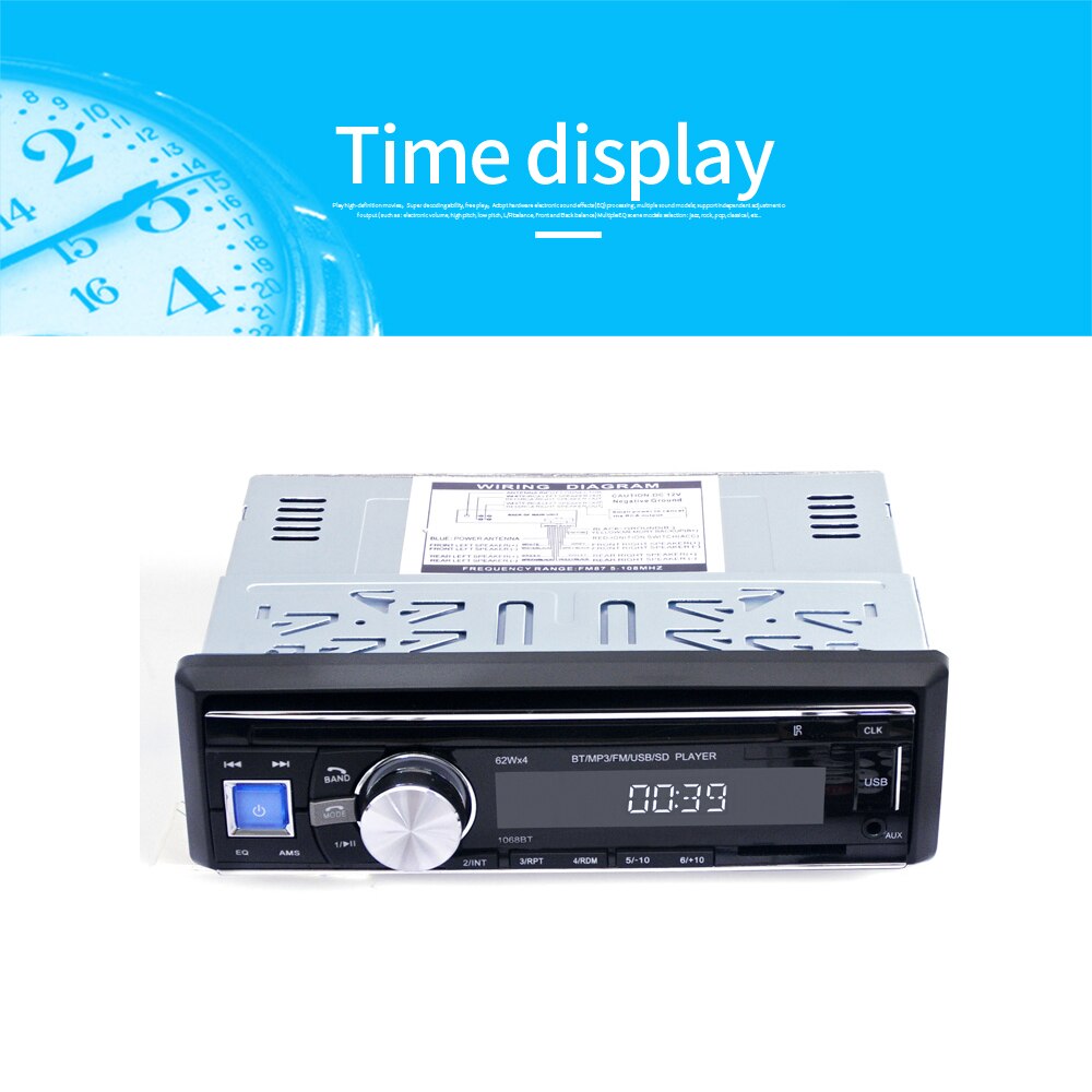 1068BT Auto Radio 12V Bluetooth Car Stereo In-Dash... – Vicedeal