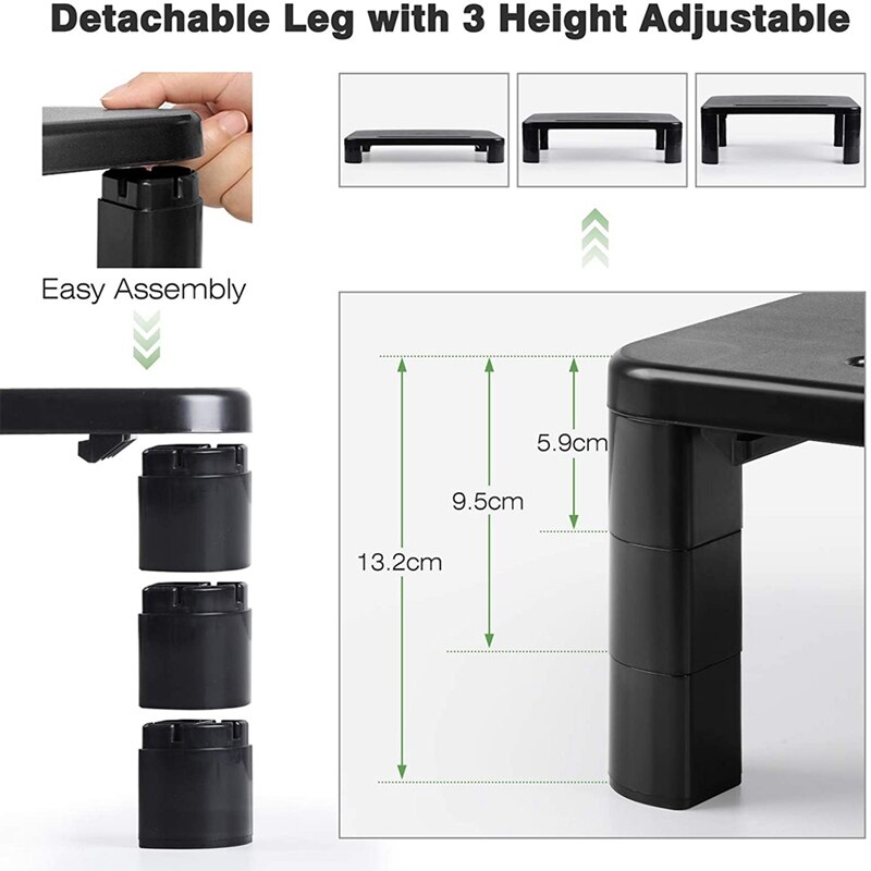 Monitor Stand Voor Bureau Voor Pc Monitor, Laptop,... – Vicedeal