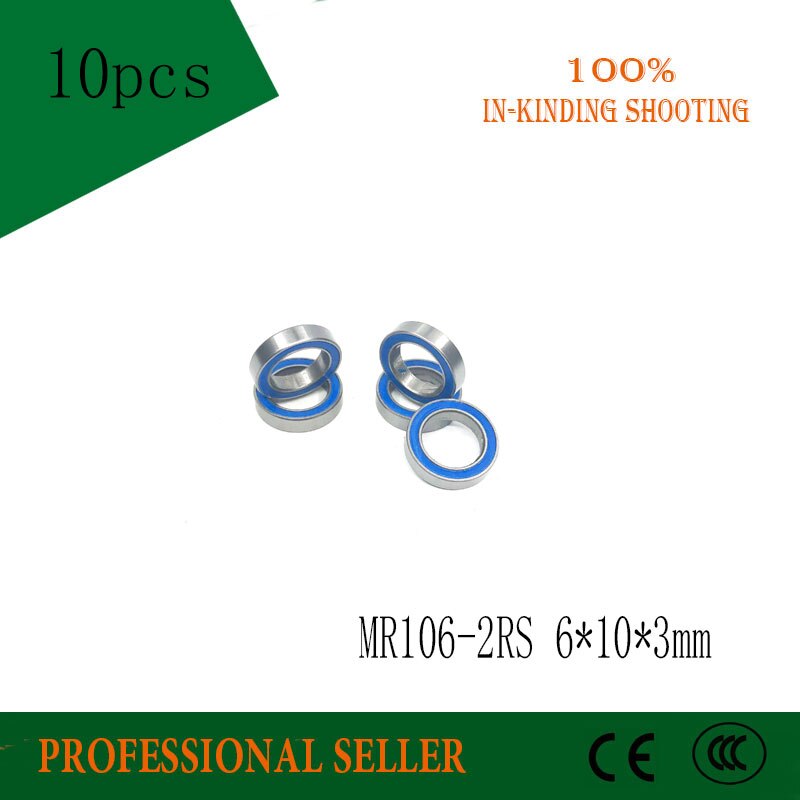10 pcs MR106-2RS MR106RS MR106 L-1060 676 ABEC3 di... – Grandado