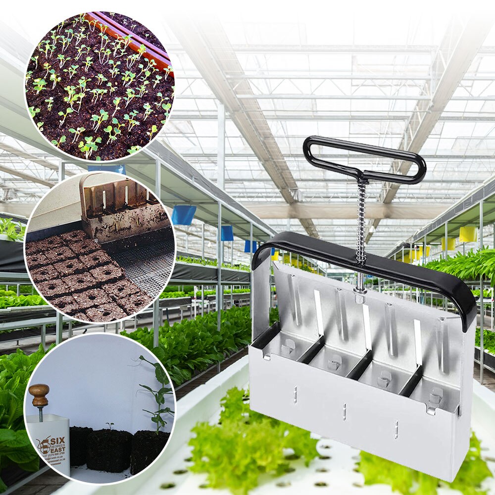 Plant Box Manual Soil Block Soil Blocker Galvanize... – Grandado