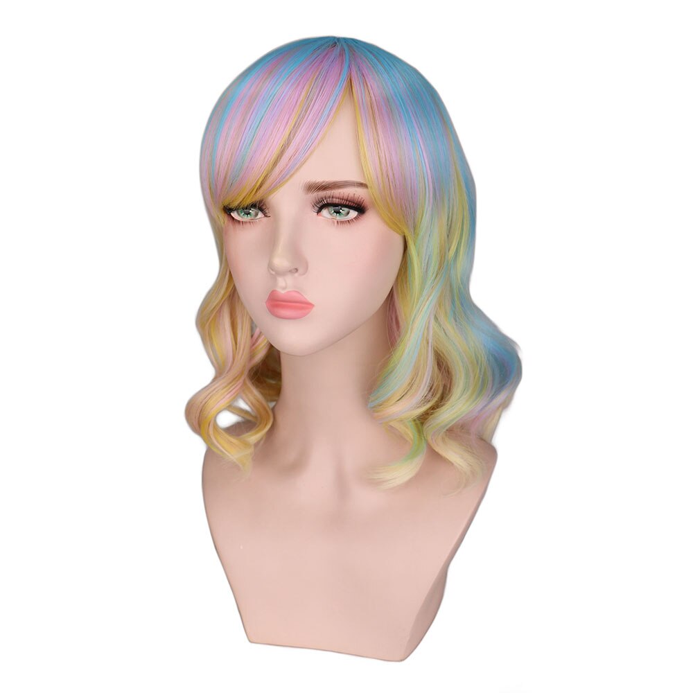 WHIMSICAL W 12 inch Blonde Short Body Wave Wigs Sy... – Grandado