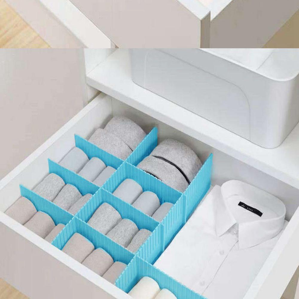 4Pcs Adjustable Plastic Drawer Divider Organizers ... – Grandado