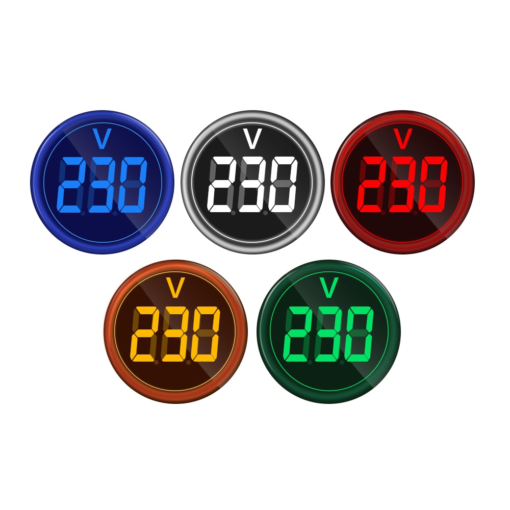Digitale Display Gauge Volt Voltage Meter Indicato... – Grandado