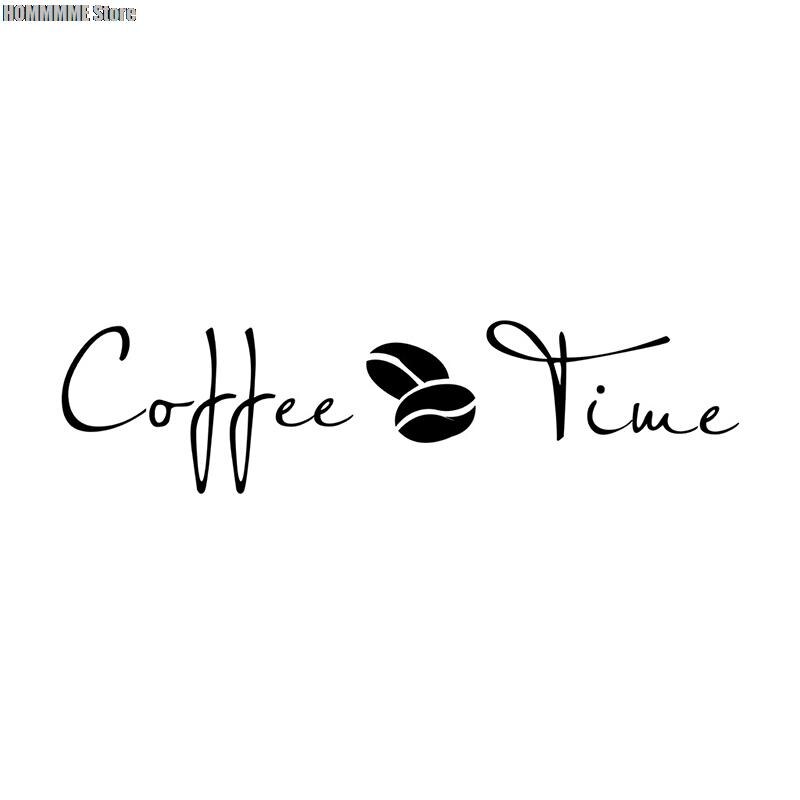 1pc Coffee Time Wall Stickers Modern Cafe Art Deca... – Grandado