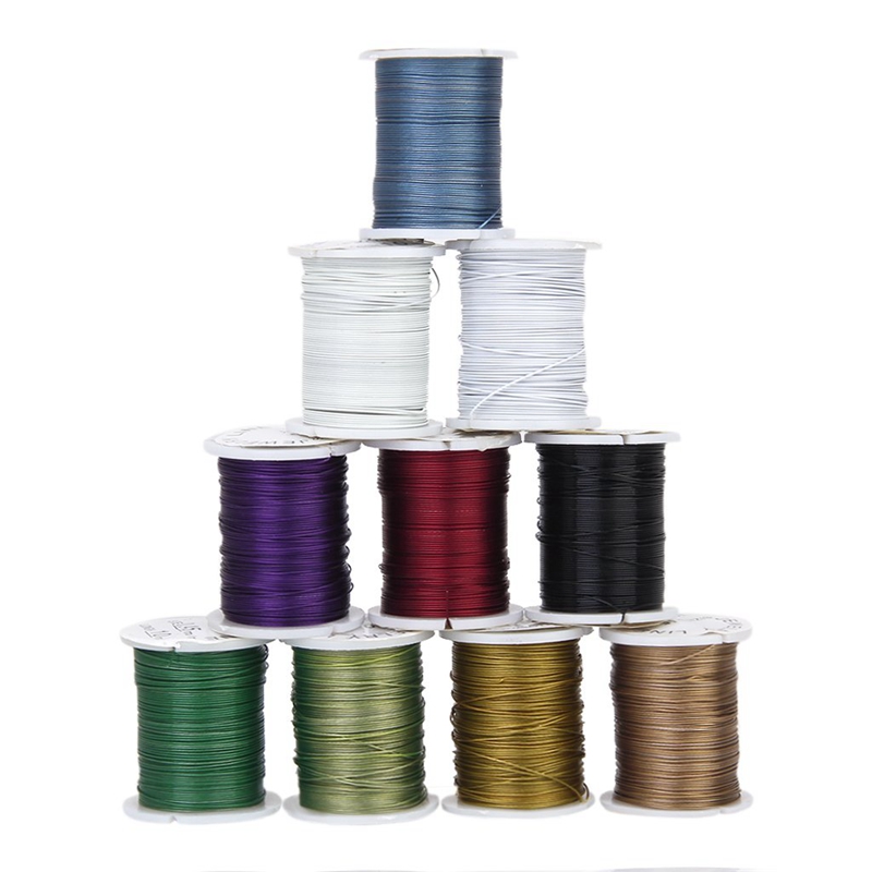 J10 Rolls Mixed Color Cord Steel Beading Wire Stri... – Grandado