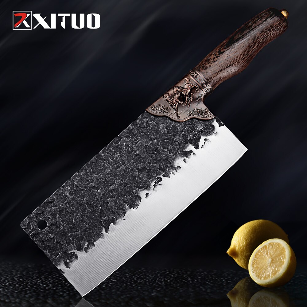 XITUO 50Cr15MoV Forged Steel Double Horse Hard For... – Grandado