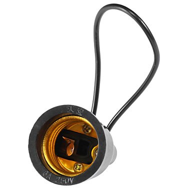 DIY Black Waterproof Soquete E27 Lamp Socket Lamph... – Vicedeal
