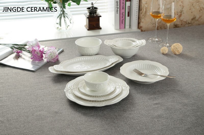 Direct Selling Retro Ceramic Plate Baroque Court E... – Vicedeal