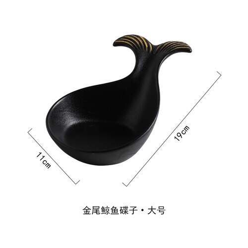 Retro Snack Dish Vinegar Dish Whale Plate Ceramic ... – Grandado