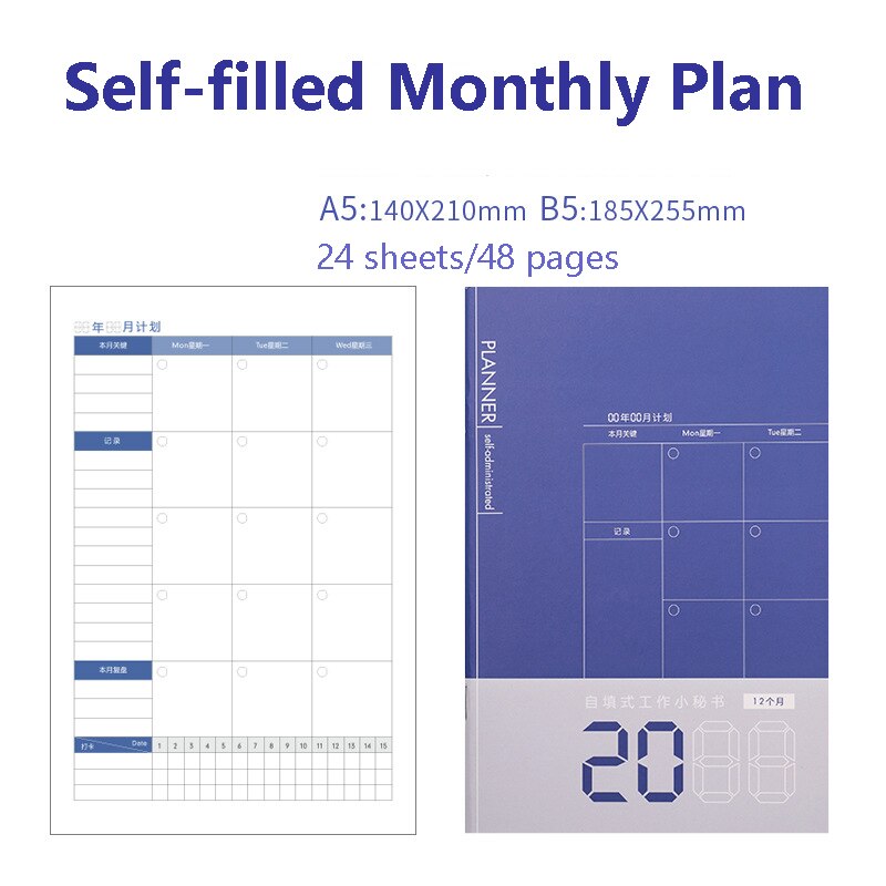 Agenda 2022 Maandelijkse Planner Organizer Noteboo... – Vicedeal