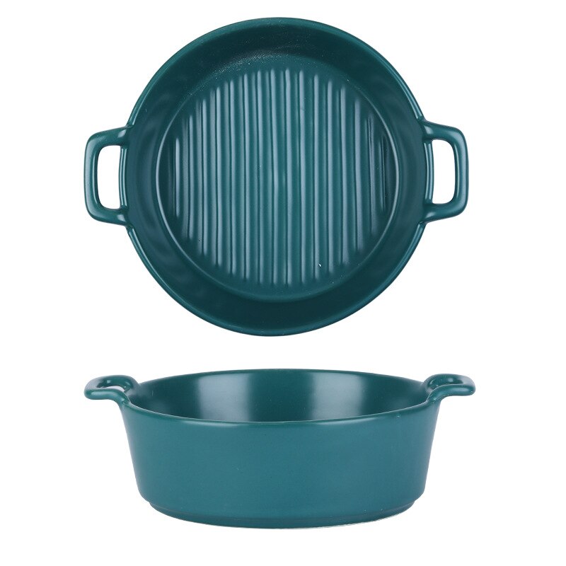Binaural Ceramic Baking Bowl Grilled Cheese Rice S... – Grandado