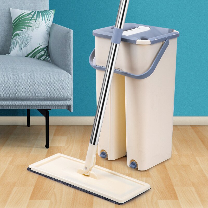 Floor Cleaning Mop Hand Free Wringing Mop Self Wet... – Vicedeal