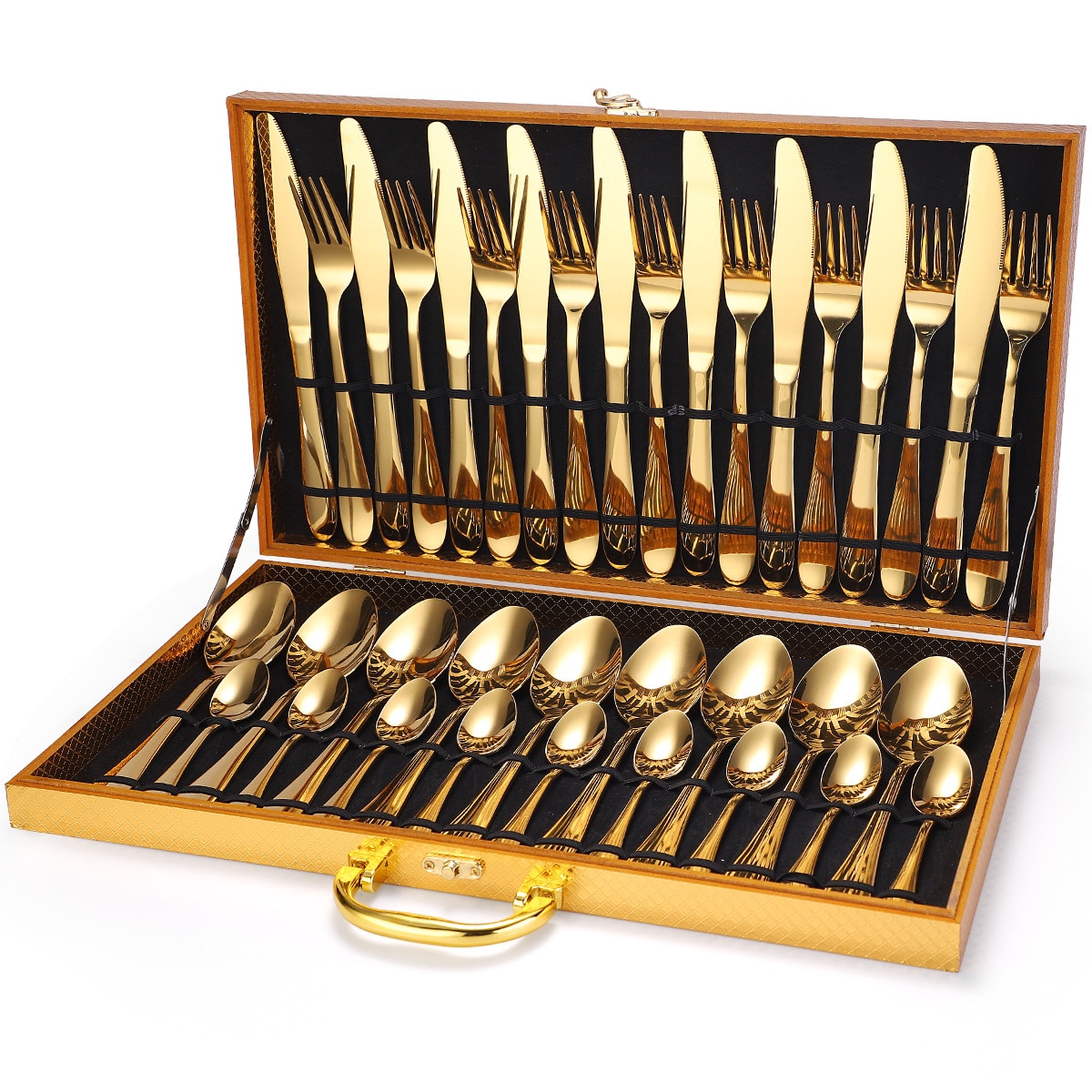 36-Piece Set Stainless Steel Cutlery Box. Cutlery ... – Grandado