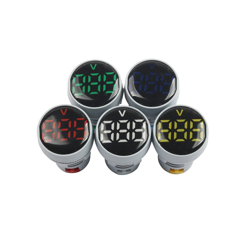 22mm AC60-500V LED Voltmeter voltage meter indicat... – Grandado