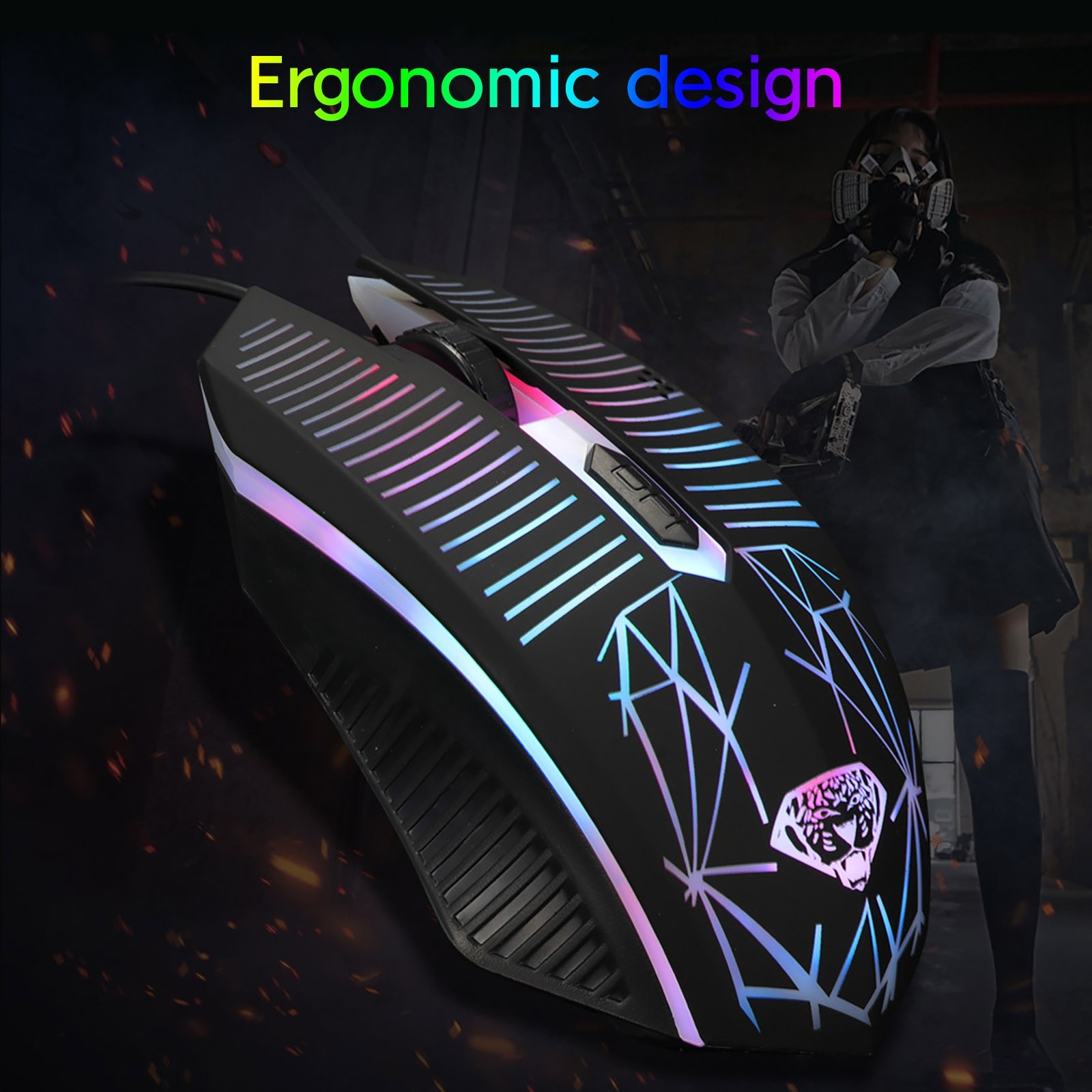 Keyboard And Mouse Combo Gaming Mechanical Color B... – Grandado