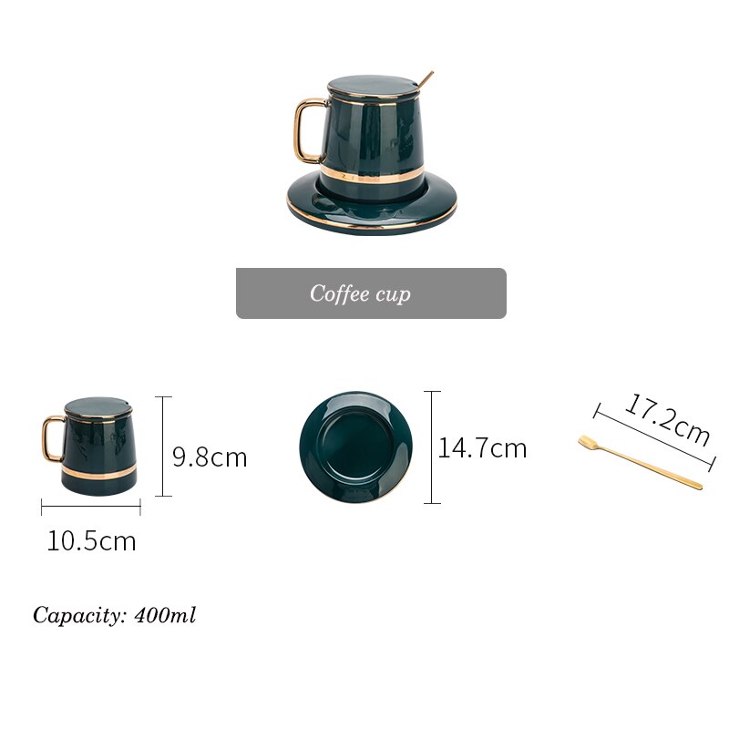 EECAMAIL Coffee Cup One Person Food Gold Afternoon... – Grandado